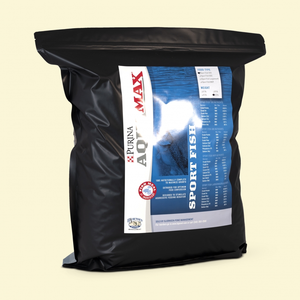 AquaMax Sport Fish 500 Fish Food – 12 lb. Bag | Bjornsen Pond Management