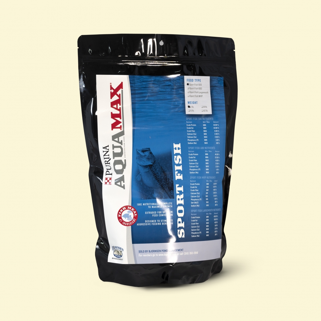AquaMax Sport Fish 500 Fish Food – 2 lb. Bag | Bjornsen Pond Management