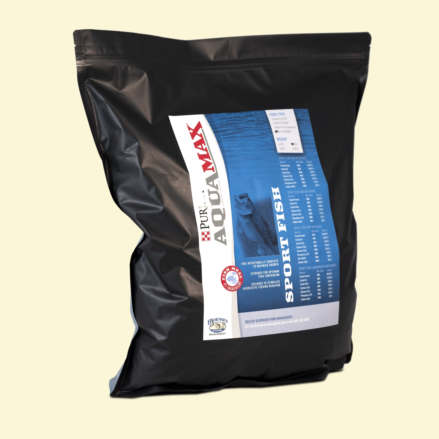 AquaMax Sport Fish MVP Fish Food – 8 lb. Bag | Bjornsen Pond Management