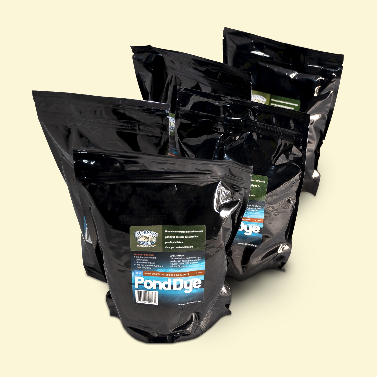 Ultra-Concentrated Pond Dye Packets-Dry | Bjornsen Pond Management