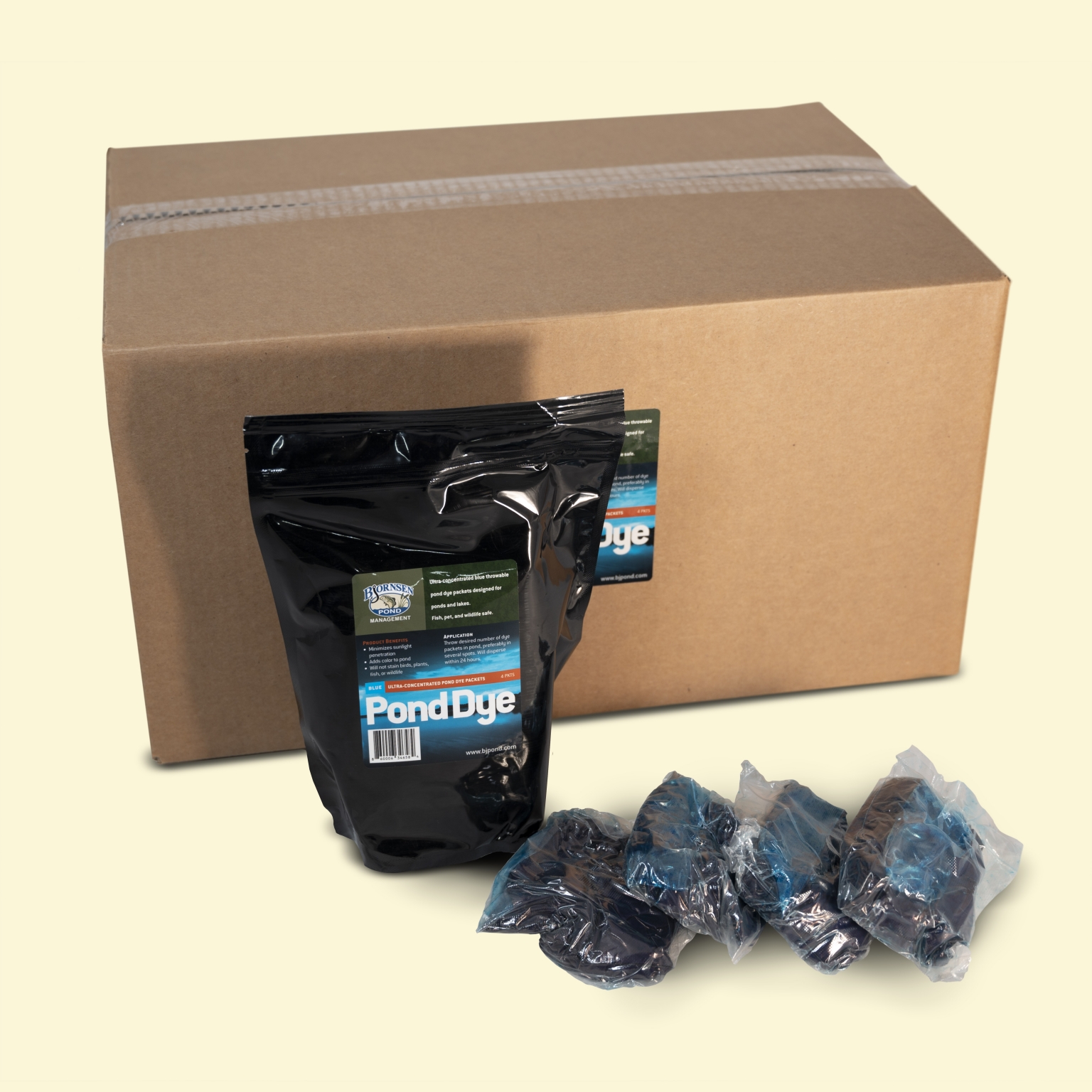 Ultra-Concentrated Pond Dye Packets-Dry | Bjornsen Pond Management