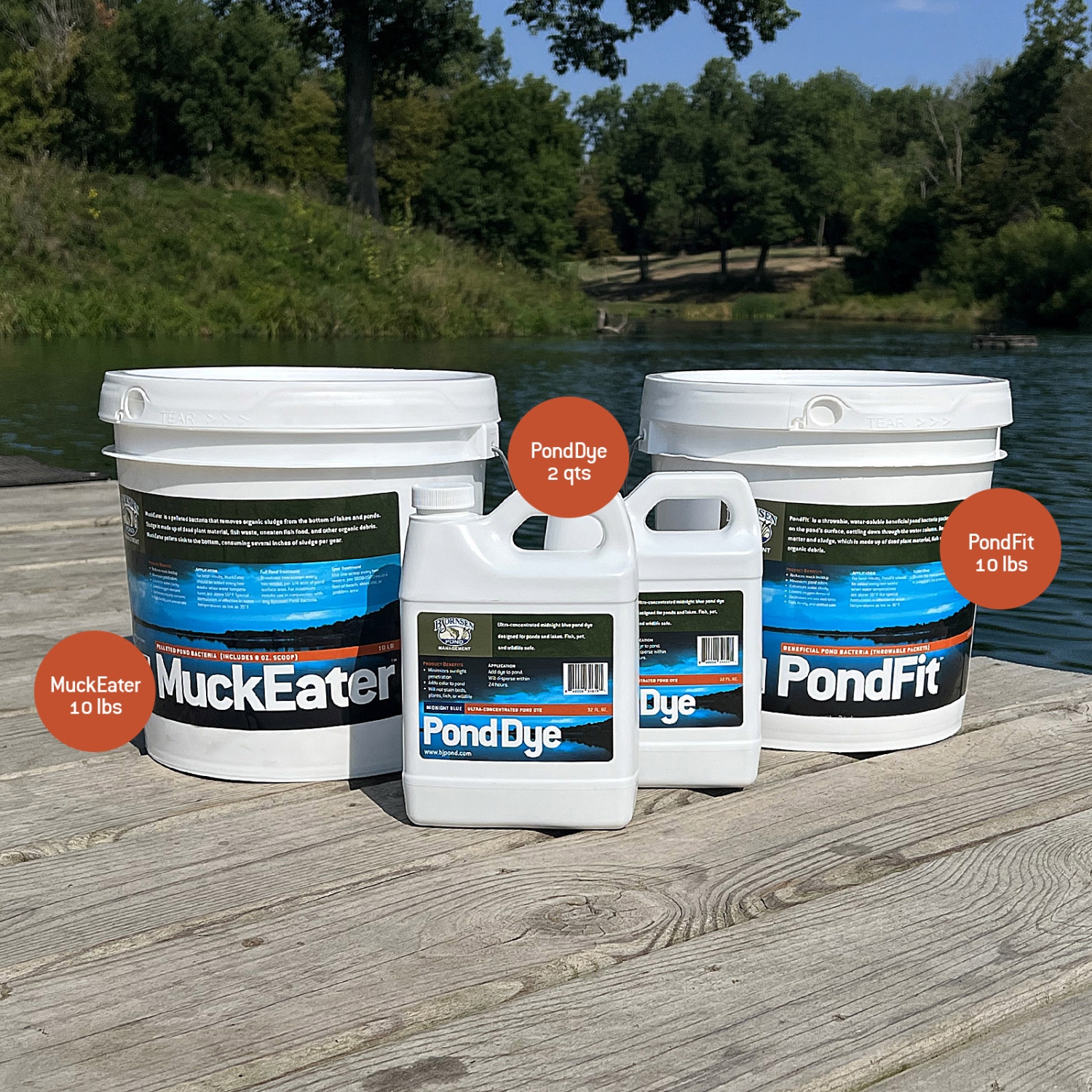 Natural Pond Treatment Pack (Liquid Dye) | Bjornsen Pond Management