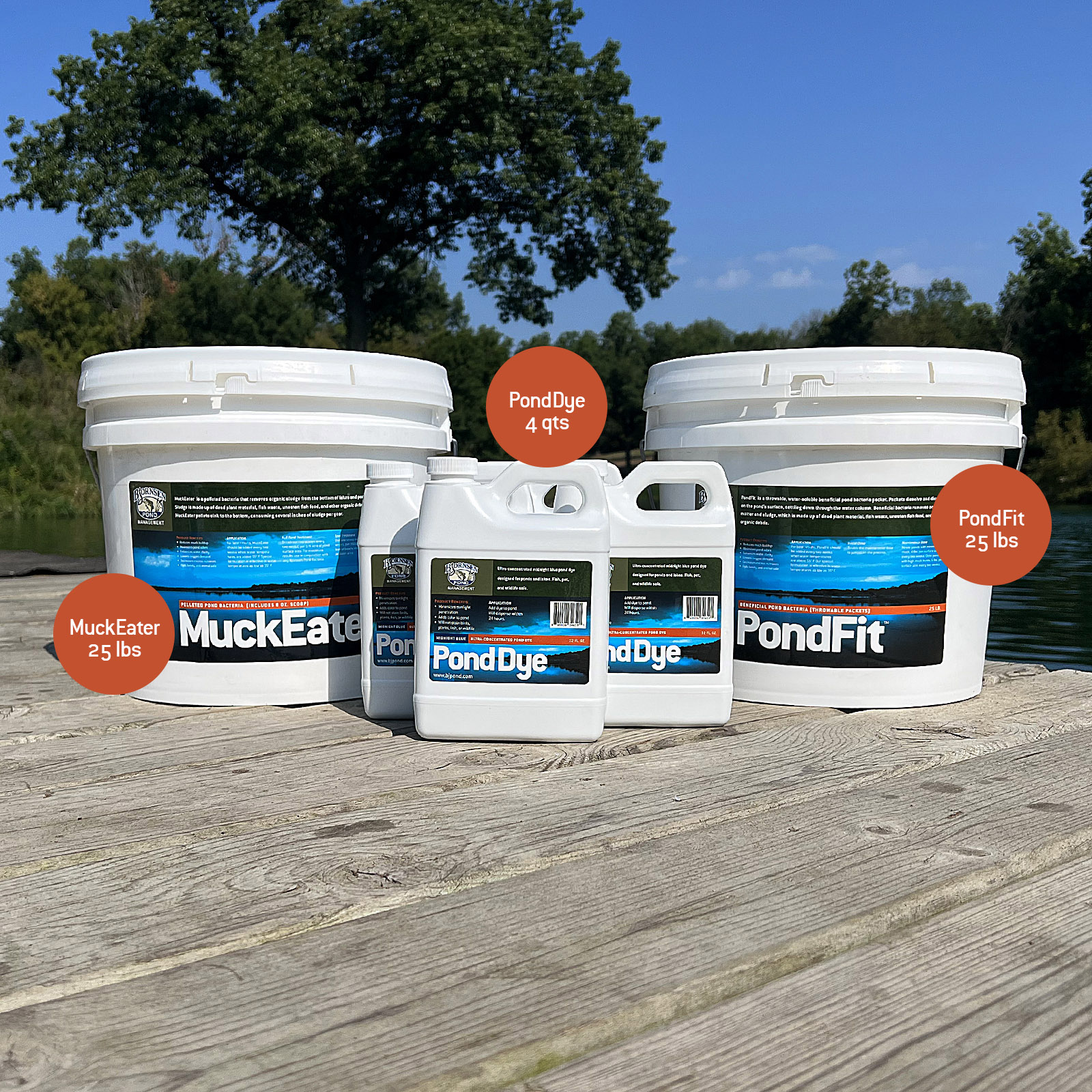 Natural Pond Treatment Pack (Liquid Dye) | Bjornsen Pond Management
