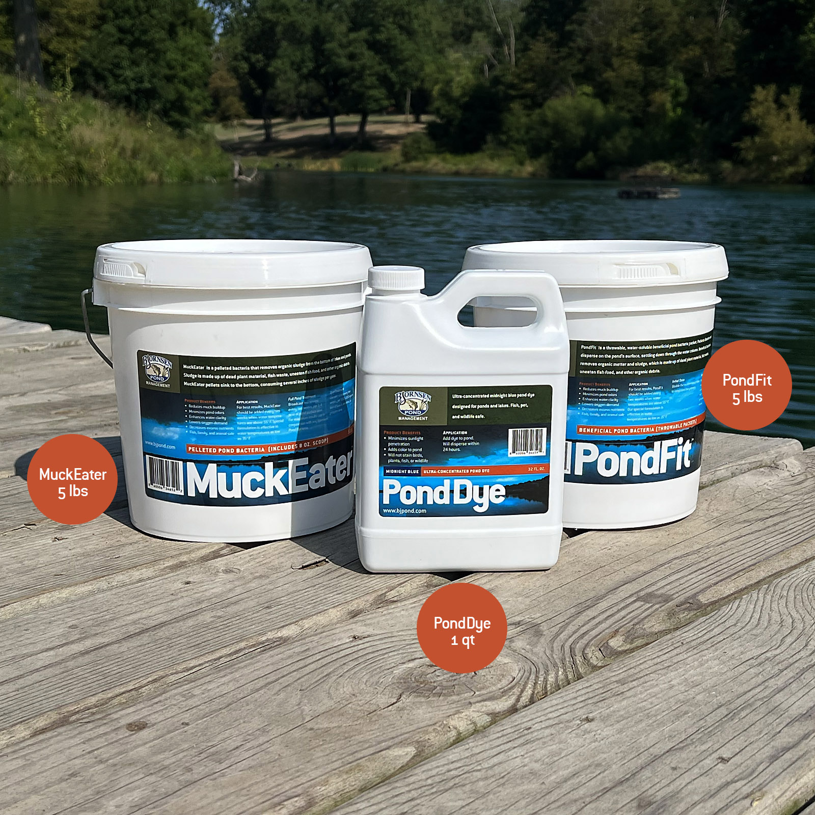 Natural Pond Treatment Pack (Liquid Dye) | Bjornsen Pond Management