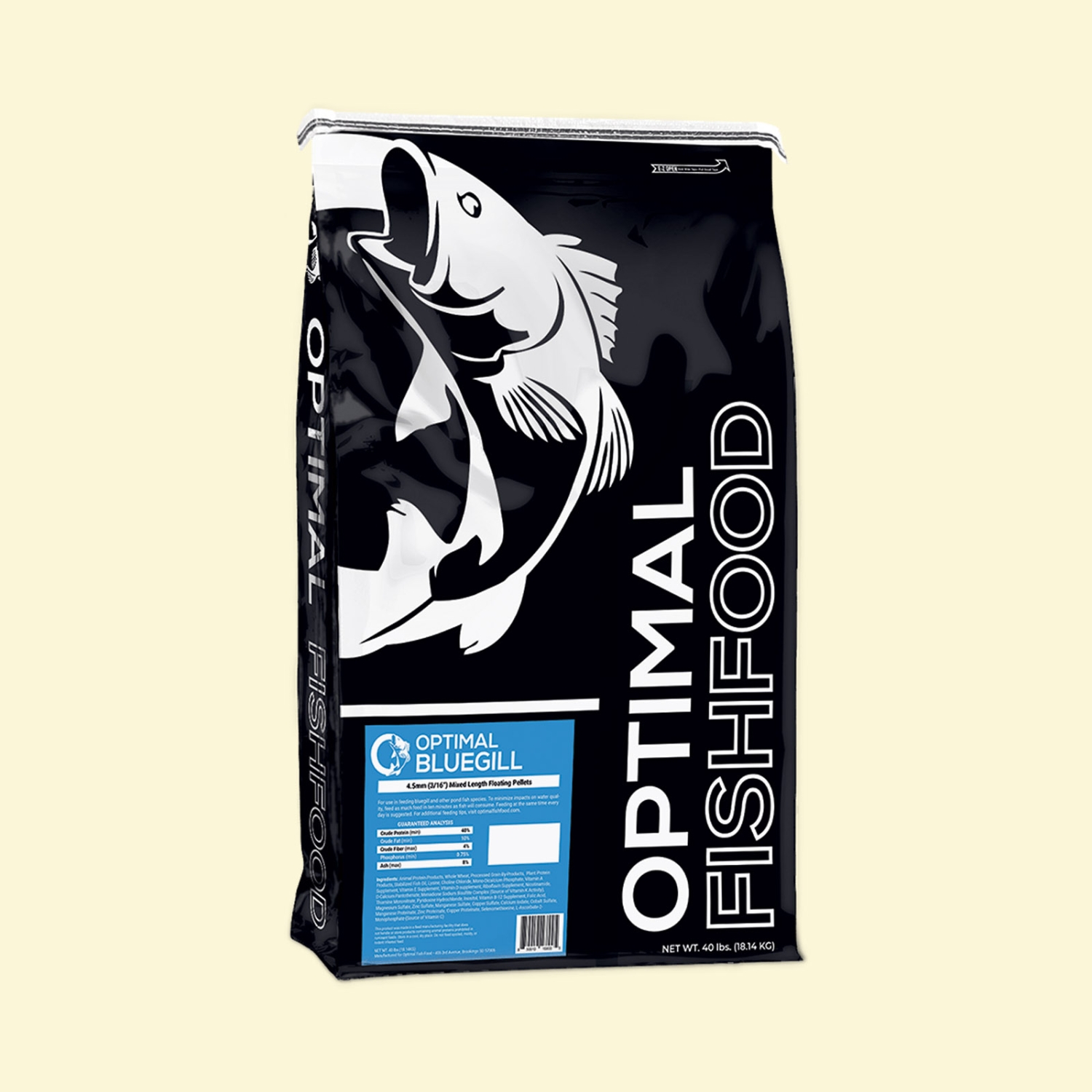 Optimal Bluegill – 40 lb. Bag | Bjornsen Pond Management